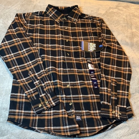 Real Work | Tops | Nwt Real Work Plaid Flannel Shirt | Poshmark